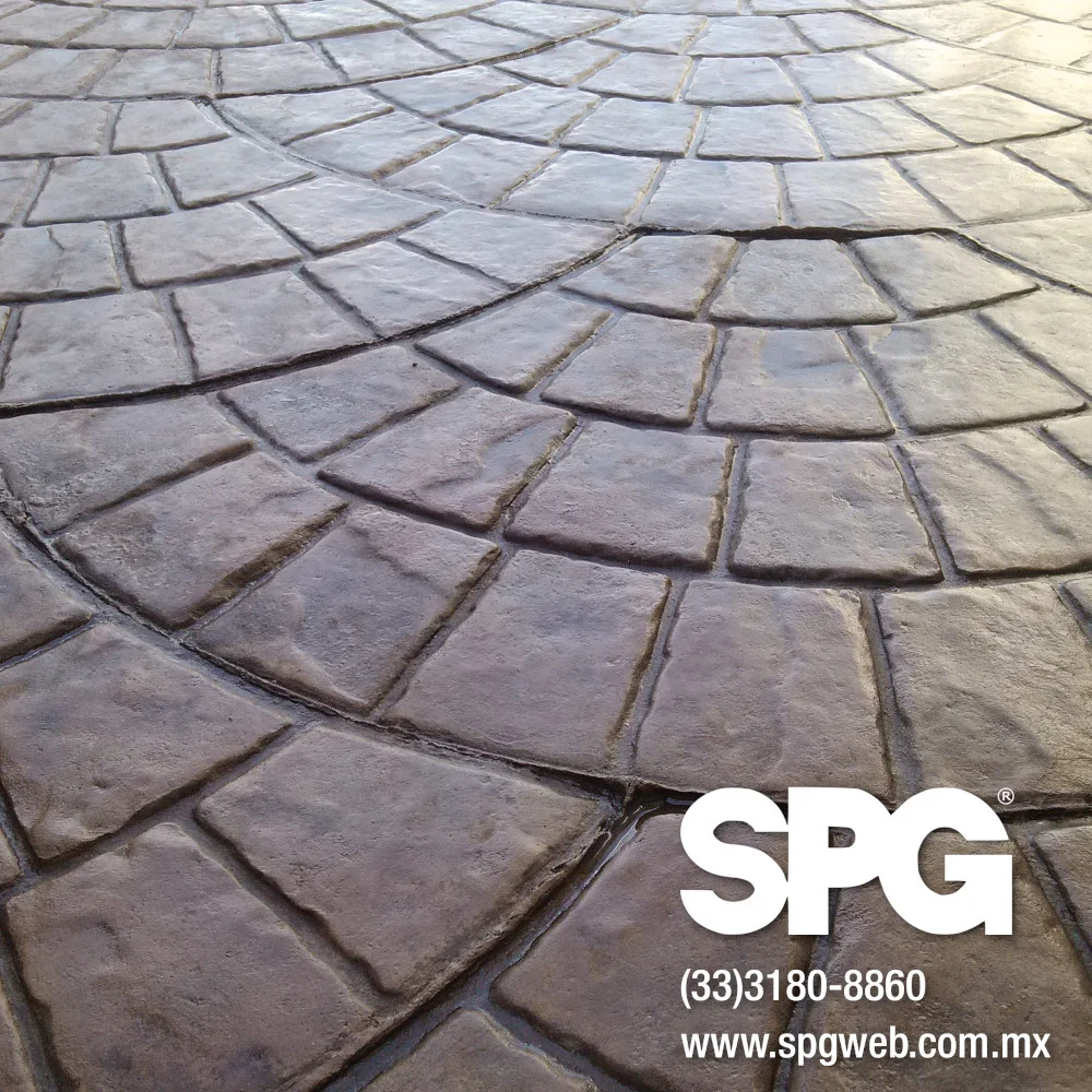 como se hace el concreto estampado