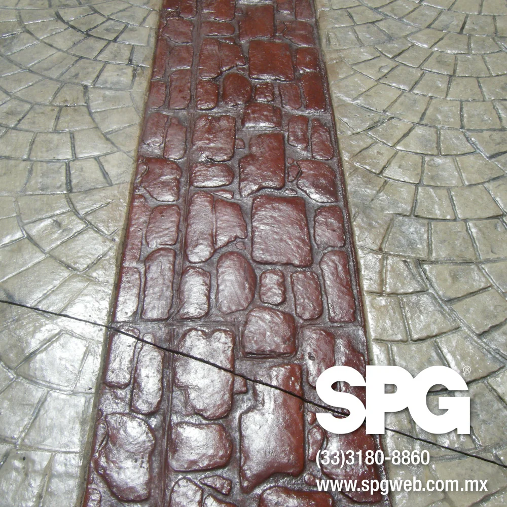 como se hace el concreto estampado