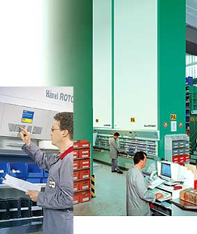 Hanel Rotomat Storage Carousels, Parts Storage