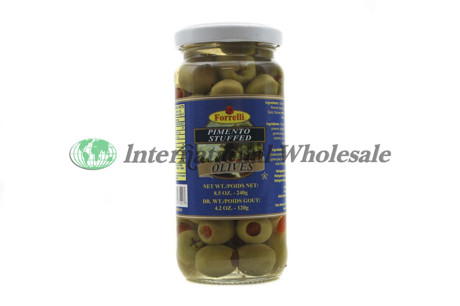 FORRELLI SALAD OLIVES 12/12 OZ, FORRELLI STUFFED OLIVES 12/8.5 OZ ...