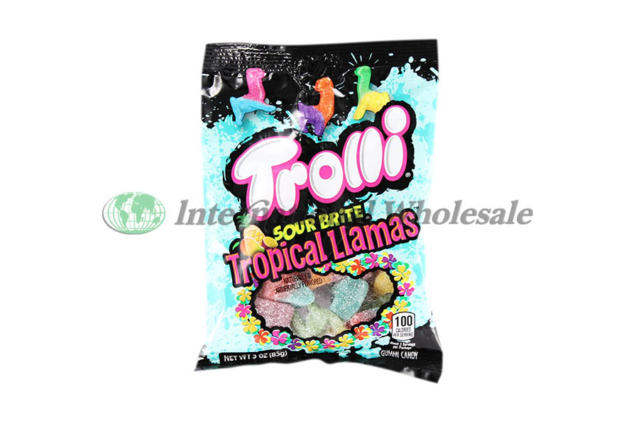 TROLLI SOUR BRITE LLAMAS 12/3 OZ, TROLLI SQUIGGLES 12/3 OZ, TROLLI VERY ...