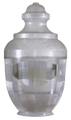 AC1026CL-Type III 26" Prismatic Clear Globe with 8" base Type III