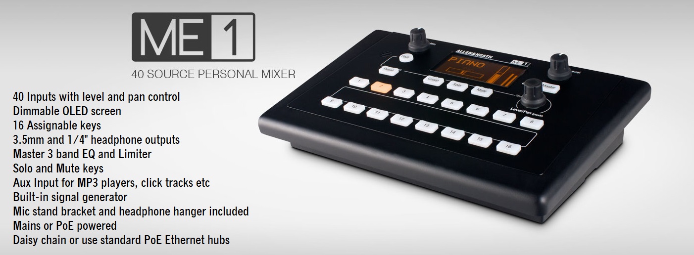 Allen & Heath AH-ME-1 40 Source Personal Mixer