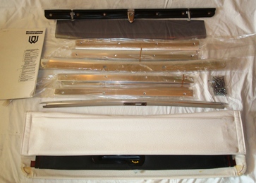 Kit Details for Weathershield Sunway-Britax-Webasto Sliding Ragtops.