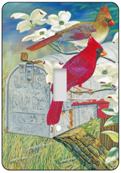 AB175 Bird Switchplates-Cardinals2899