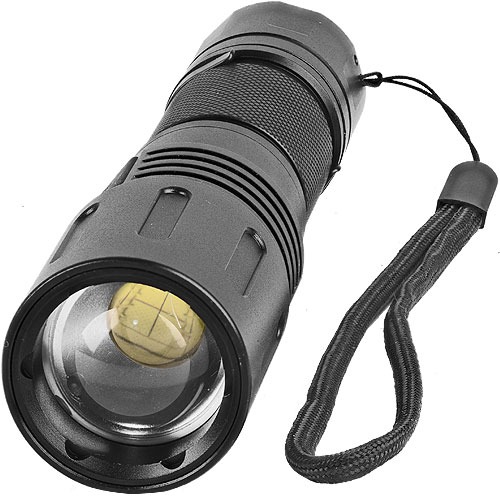 3K LUMENS LED SELF DEFENSE ZOOMABLE FLASHLIGHT ST-SDFLASH