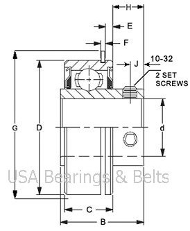 DLG-7616 Deep Grove Ball Bearing | DLG-7616